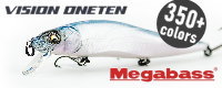 BombBaits.com - Megabass Vision Oneten Color Chart